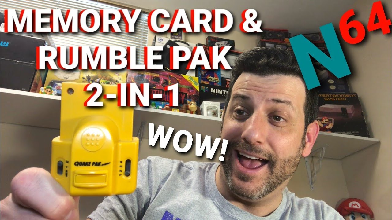 N64 Rumble & Memory Card Combo - Pelican Quake Pak Super for Nintendo ...