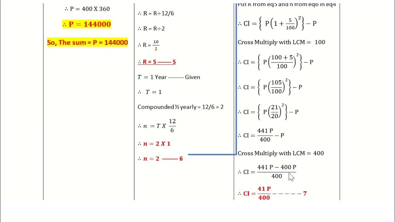 Compound Interest IX RS AGARWAL - Exercise 2B – Pg 31 - YouTube