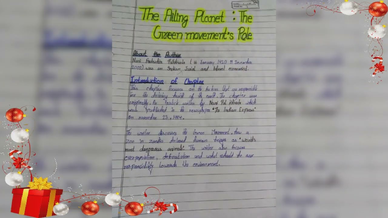 English project class 11 - YouTube