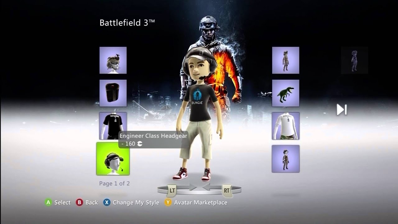 Battlefield 3 Avatar Markplace Items - YouTube