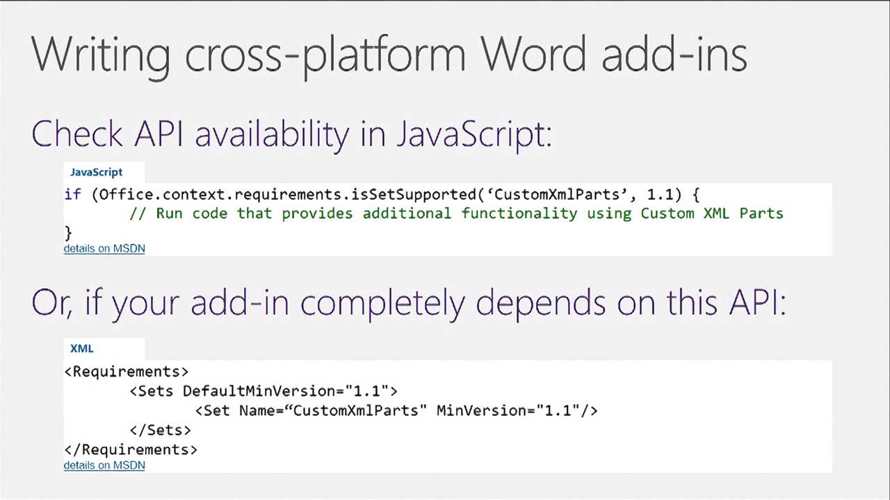 Build 2016 What's New in Word JavaScript APIs - YouTube