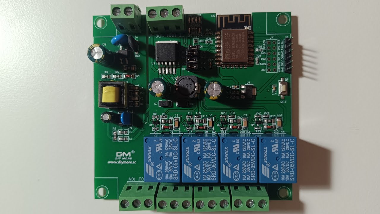 Domotic board - YouTube