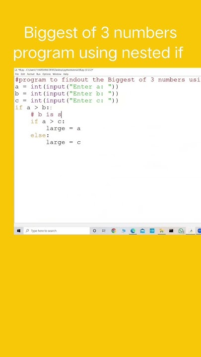 If Ifelse Nestedif Basiccoding Python Shorts Coding Pythonforbeginners Btech Programming