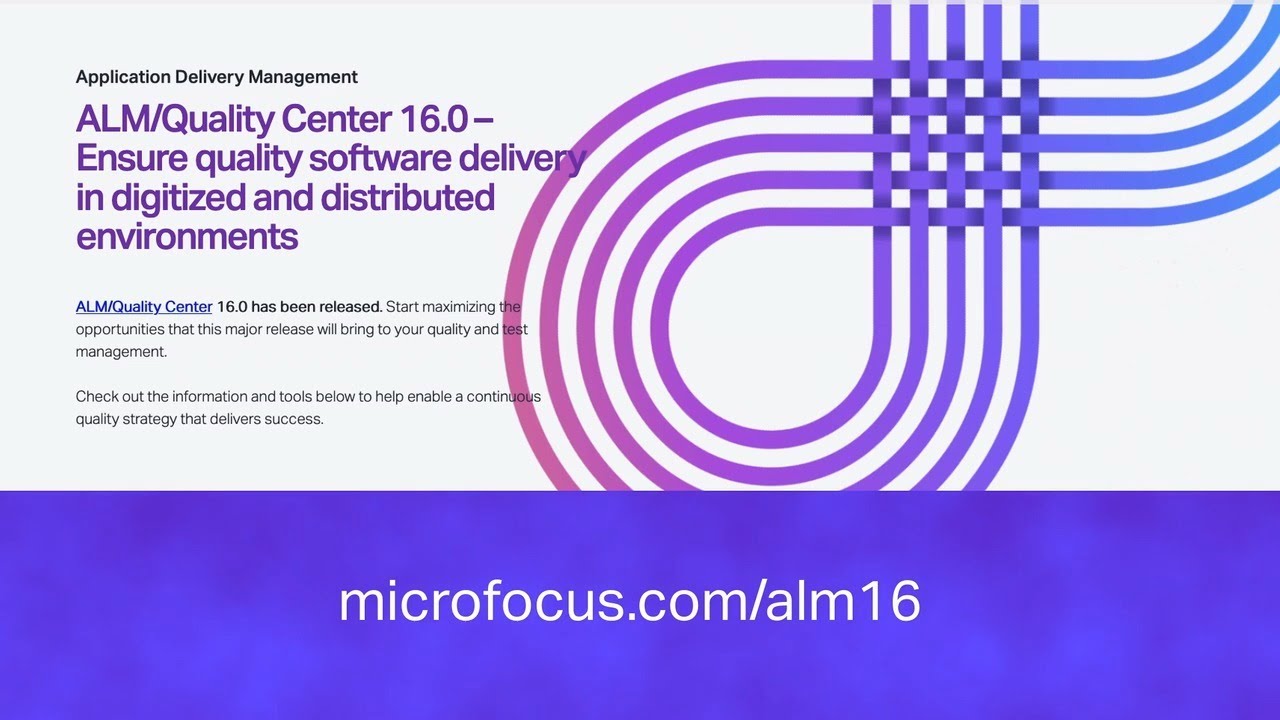 Announcing ALM/Quality Center 16.0 - YouTube