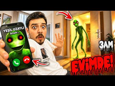 YEŞİL UZAYLI EVİMİZE GELİP TELEFONUM ÇALDI 😱❗
