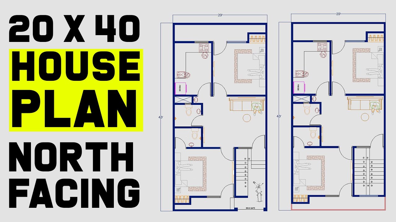 20 by 40 north facing house plan as per vastu | 20 by 40 feet house ...