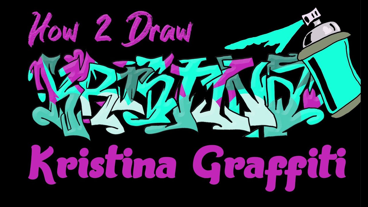HOW TO DRAW KRISTINA GRAFFITI NAME "For Sale" - YouTube