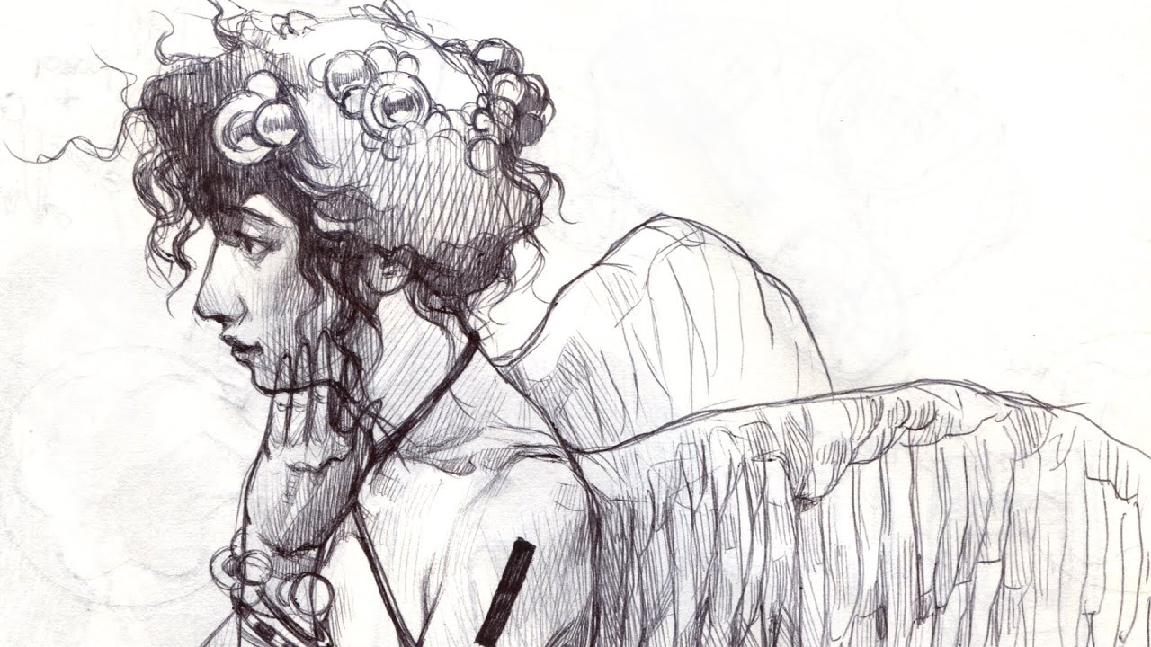 Ep-34 how to draw a fallen...girl? #drawing #doodle #art #sketch 다이어리에 ...