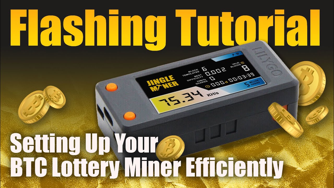 BTC Lottery Miner Flashing Tutorial - Setting Up Your Jingle Miner Efficiently - YouTube