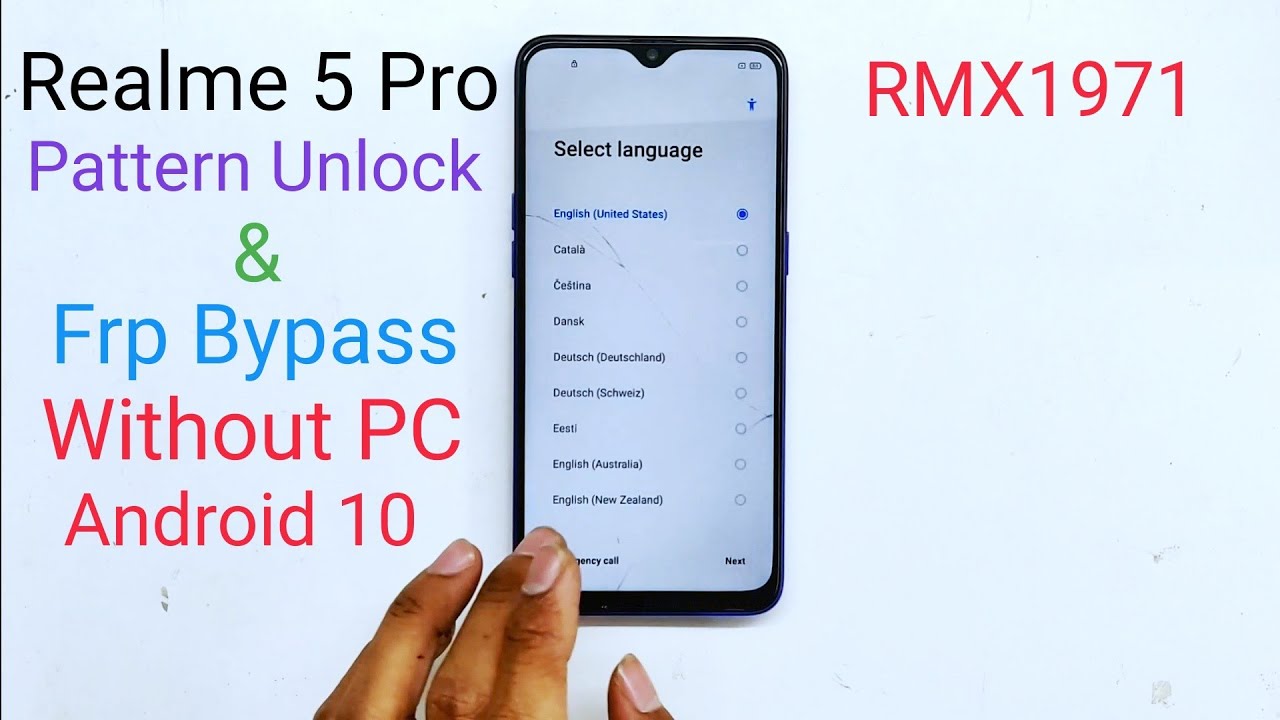 Realme 5 Pro RMX1971 Pattern Unlock || Hard Reset 2021 - YouTube