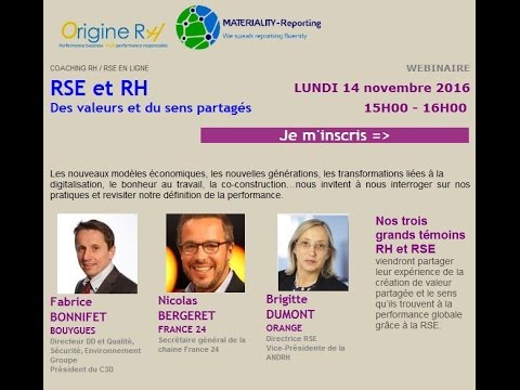 RH et RSE : des valeurs et du sens partagés - YouTube