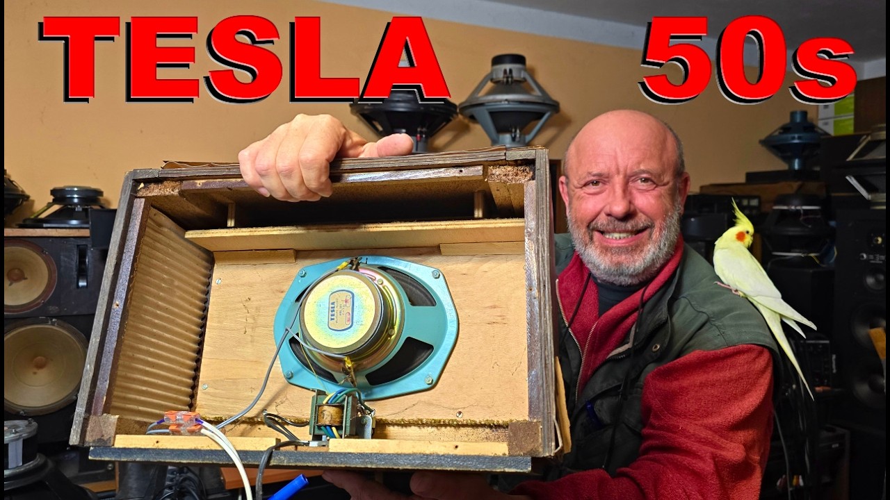 50s Vintage TESLA Cable Radio SPEAKER BOX 2AN 638 34 - FULLRANGE TESLA ...