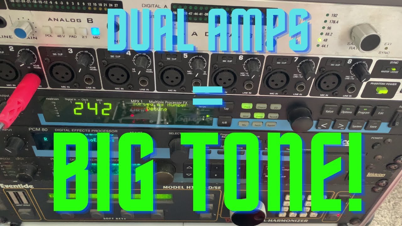 Running Two Amps Together: Big Tones! - YouTube