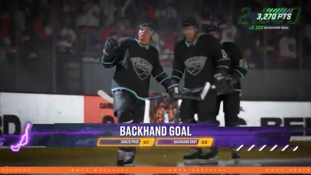 NHL 24 HUT Rush - Backhand Goal (Backhand Shot) Goalie Pass (PS5 ...