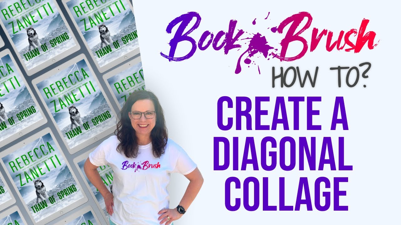 ↖️ HOW TO: Create a Cool DIAGONAL BOOK COLLAGE for Pinterest with Book ...