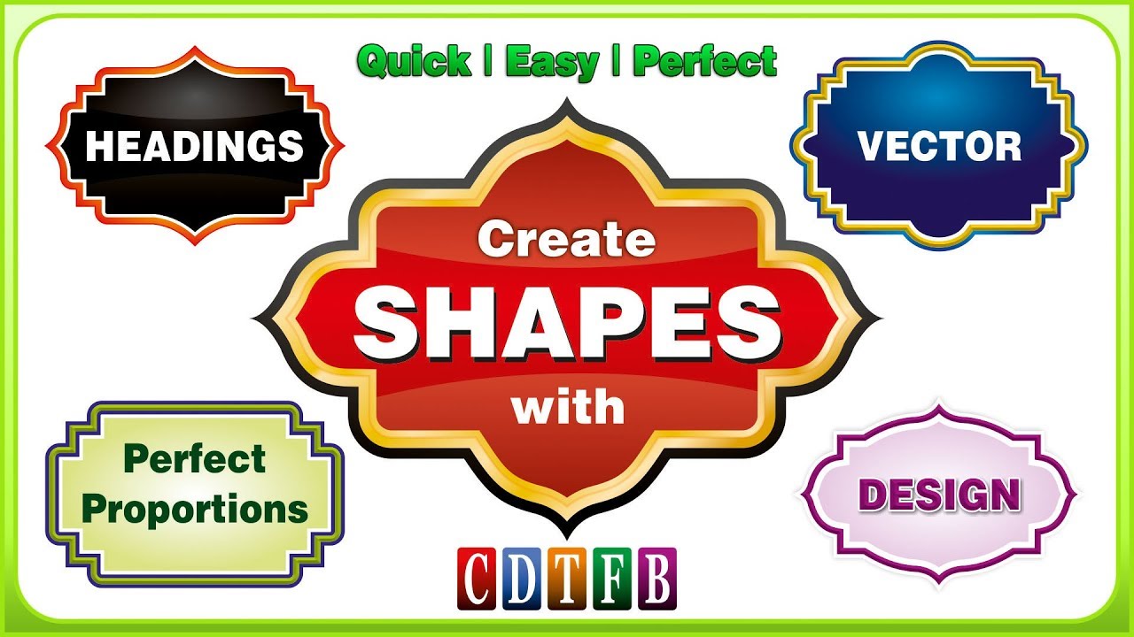 Create Shapes For Heading In Coreldraw X7 With Cdtfb YouTube Create Shapes For Heading In Coreldraw X7 With Cdtfb YouTube