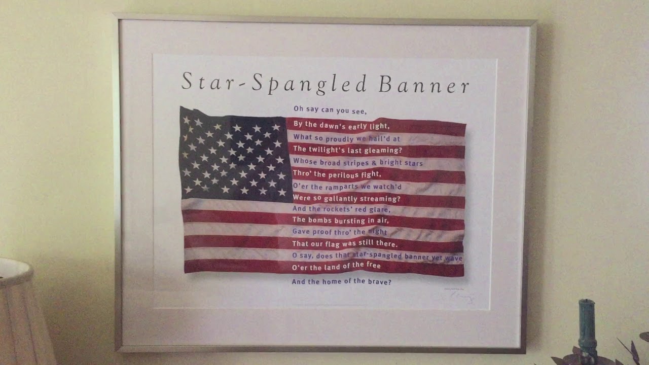 Star-Spangled Banner Wall Decor - YouTube