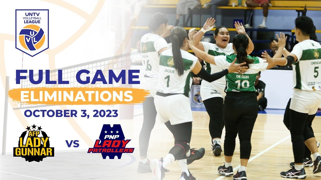 UNTV Volleyball League Elims: AFP Lady Gunnar vs PNP Lady Patrollers ...