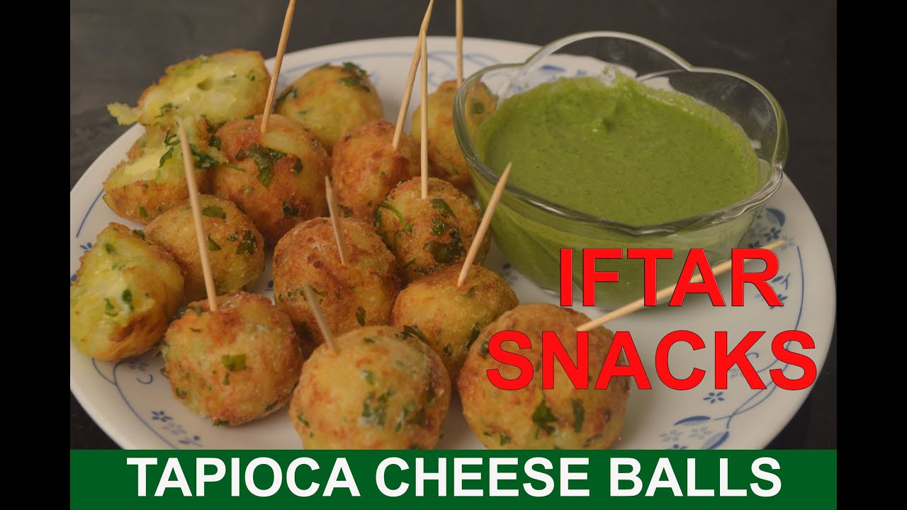 Tapioca Cheese Balls With Green Chutney | കപ്പ ചീസ് ബോൾ | Iftar Snack ...