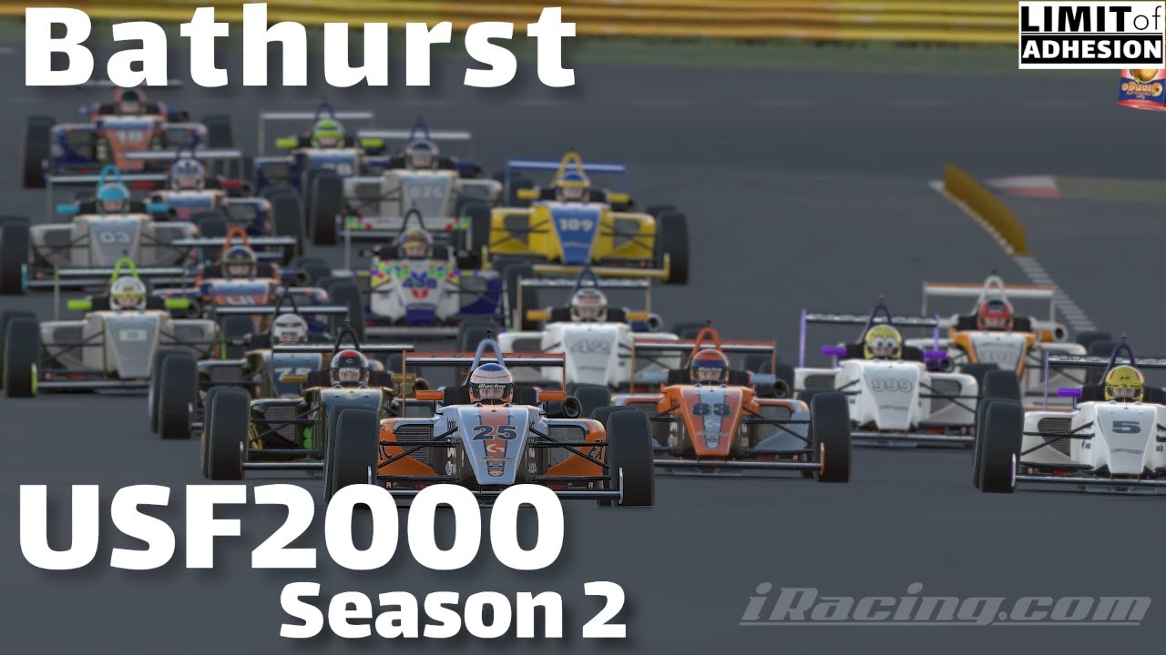 iRacing Limit of Adhesion USF2000 S2R8 Bathurst - YouTube