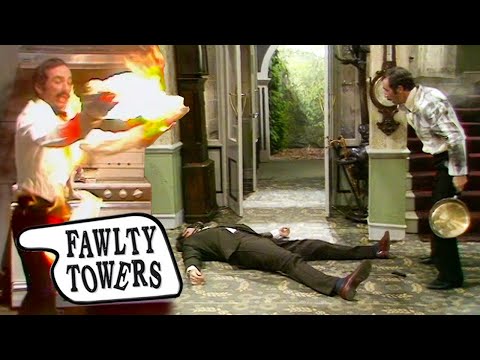 Fire in the Kitchen (HD & Extended) | Fawlty Towers | BBC Comedy Greats