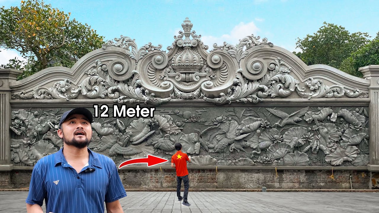 Amazing ! 60 days to make a super giant relief painting - YouTube