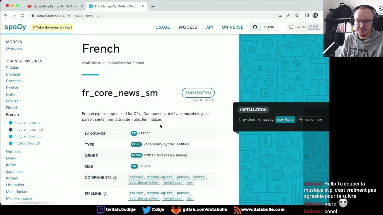 Détection d'entités nommées et entraînement d'un modèle | Let's Code - Python pour le SEO #19 ...