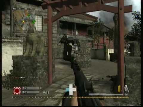 CoD WaW Wii \ 53 kills #3 \ Submachine Gun \ Courtyard \ Multiplayer ...
