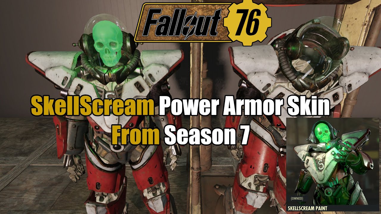 Skellscream Power Armor Skin - Fallout 76 Atom Showcase - YouTube