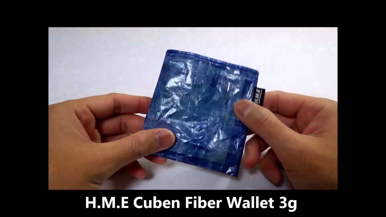 H.M.E Cuben Fiber Wallet 3.0g - YouTube