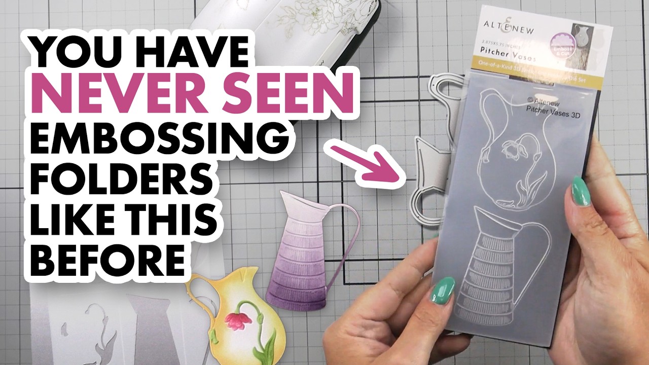 NEW! Mini Embossing Folder for Crafters Without a Big Die Cutting ...