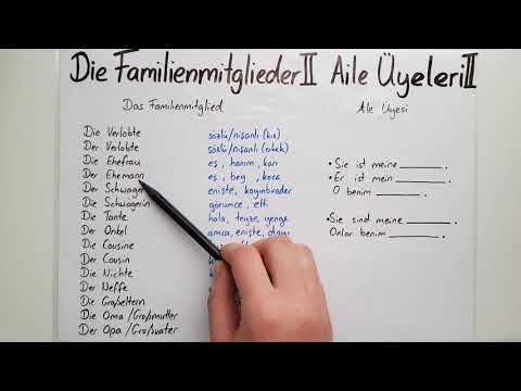 Almanca Aile Üyeleri II- DIE FAMILIENMITGLIEDER II