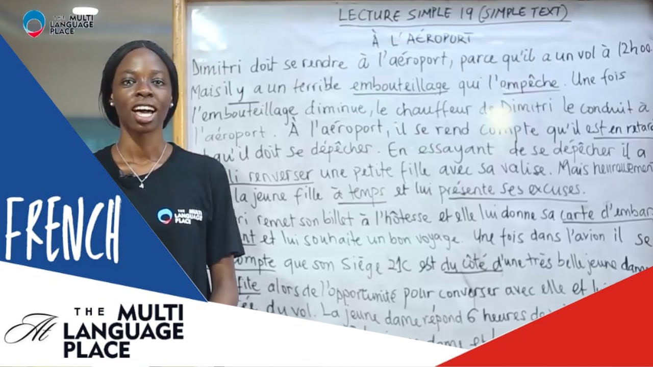 La lecture simple 19 (Simple comprehension passage 19) | FRENCH LESSON ...