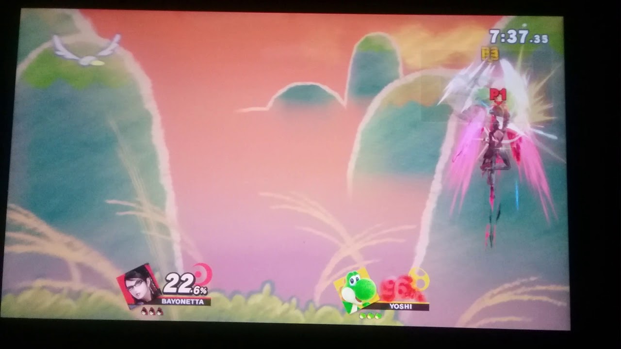 Bayonetta bridge death combo on Yoshi [Ultimate] - YouTube