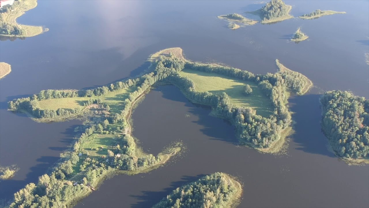 Ežezers - Ezernieki - Latgale - Latvia from bird's eye view - DJI Spark ...