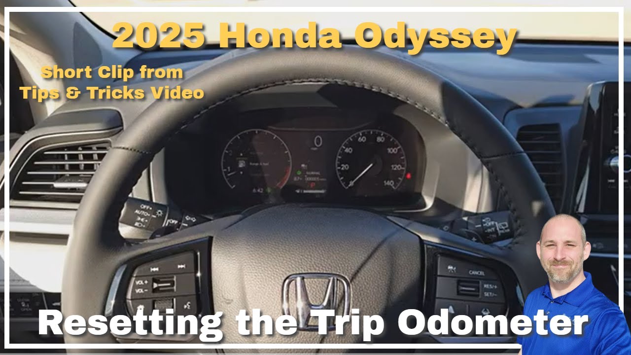 Reset Trip Odometer on 2025 Honda Odyssey in 30 Seconds - YouTube