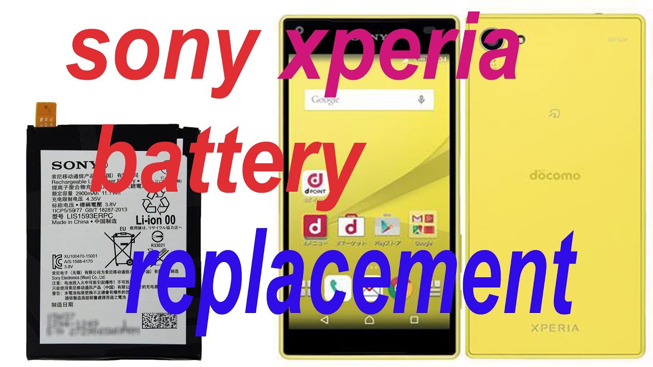 sony xperia battery replacement - YouTube