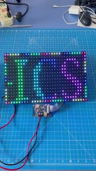 P10 LED Full Color RGB Display with HD-WF2 WIFI Controller #shorts ...