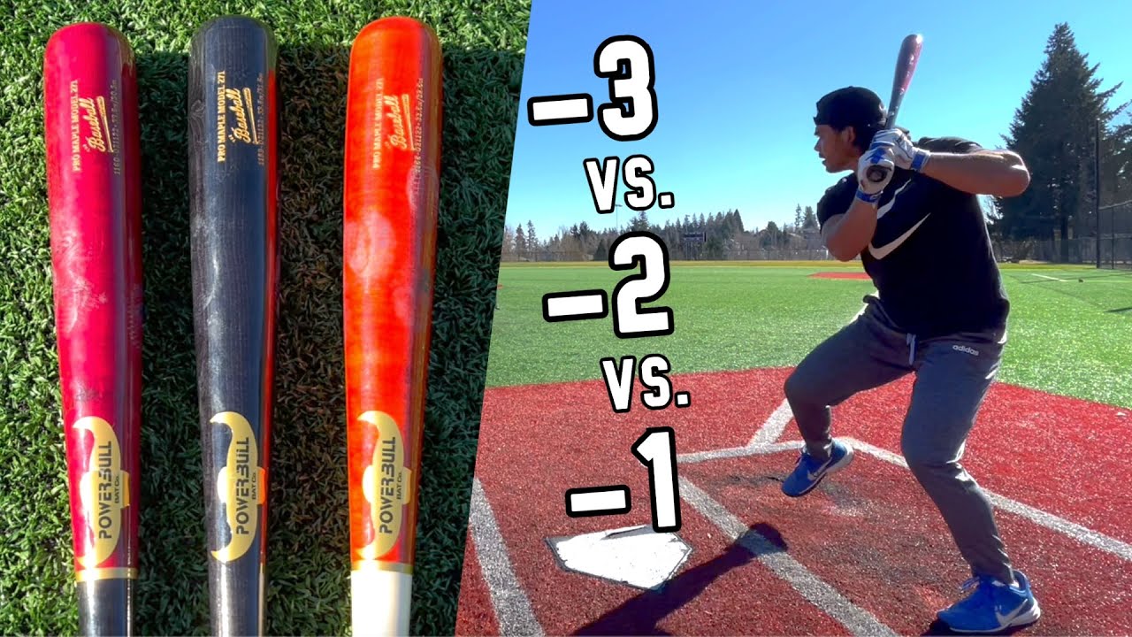 -3 vs. -2 vs. -1 Wood Bat Performance Test - YouTube