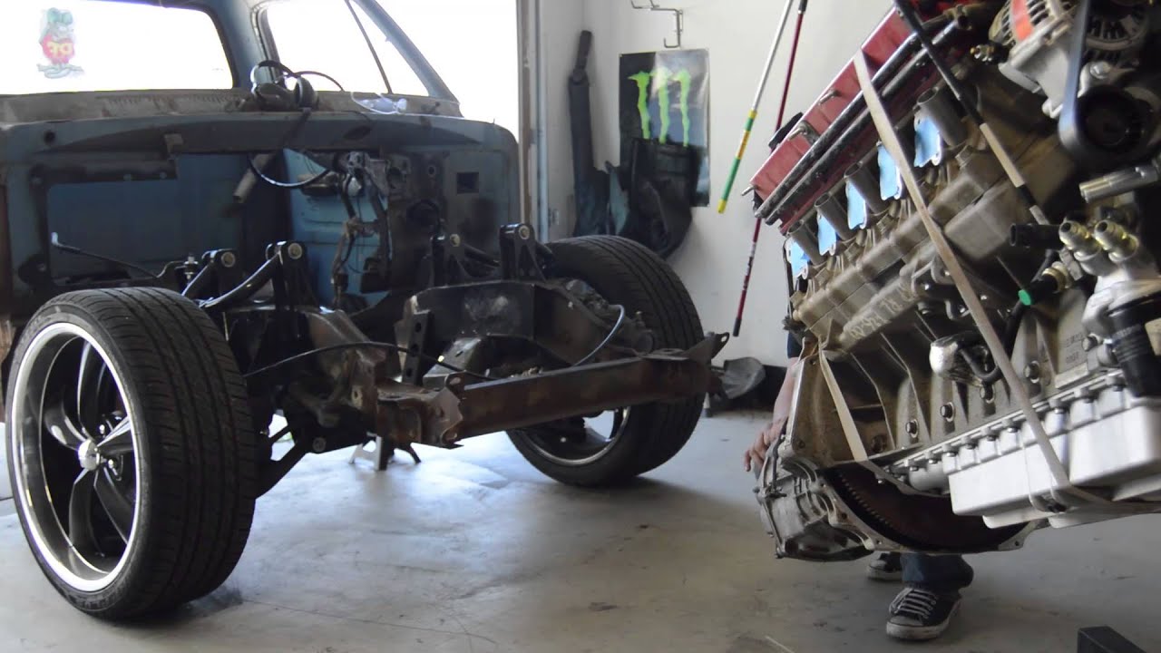 1972 Dodge D100 Viper engine mounts - YouTube