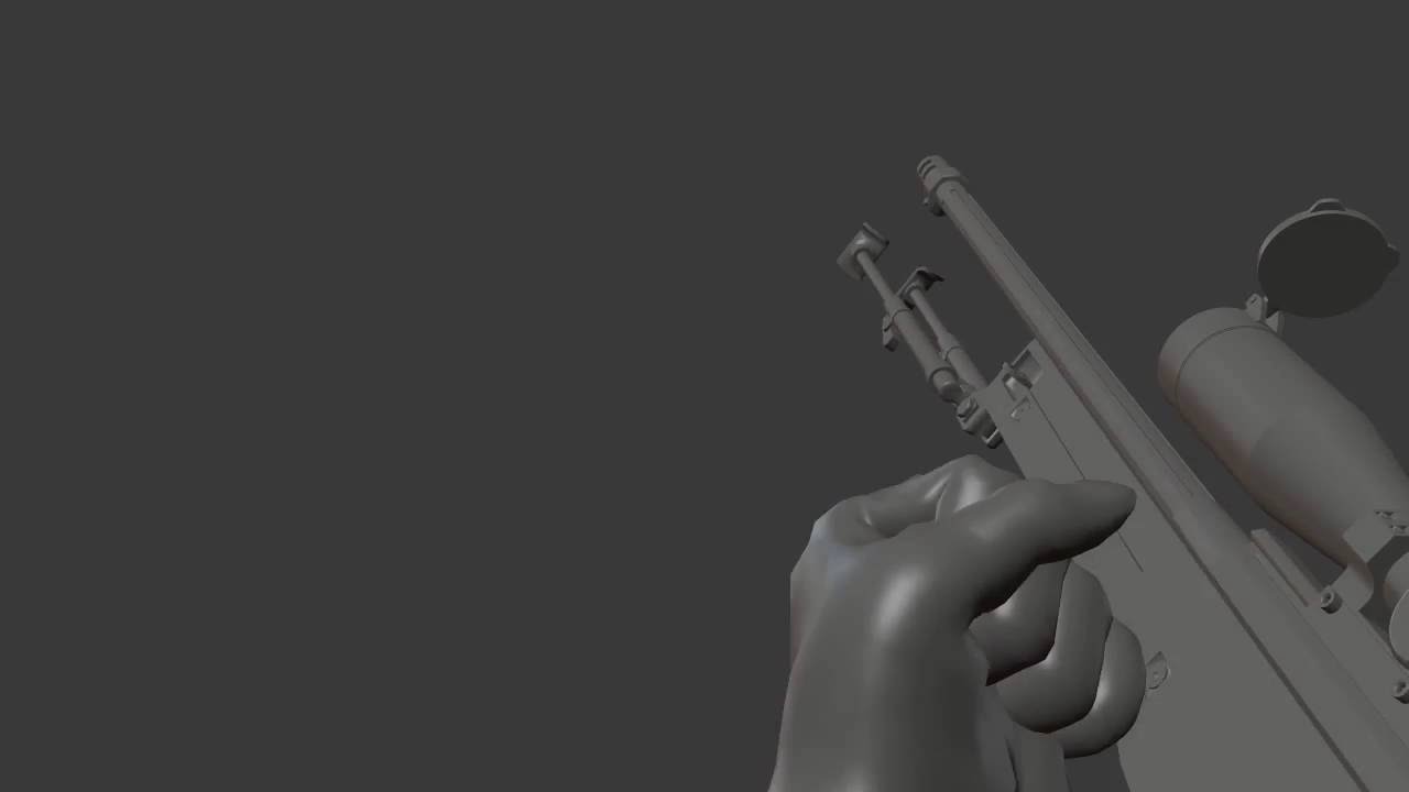 gun animation done for game - YouTube