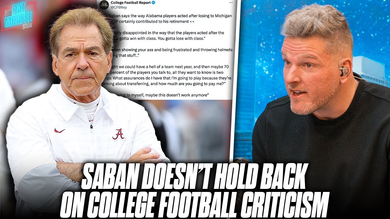 Nick Saban Gives BRUTALLY Honest Take On The State Of Modern College ...