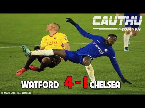 Watford - Chelsea 4 - 1 Highlights & Goals - 6/2/2018