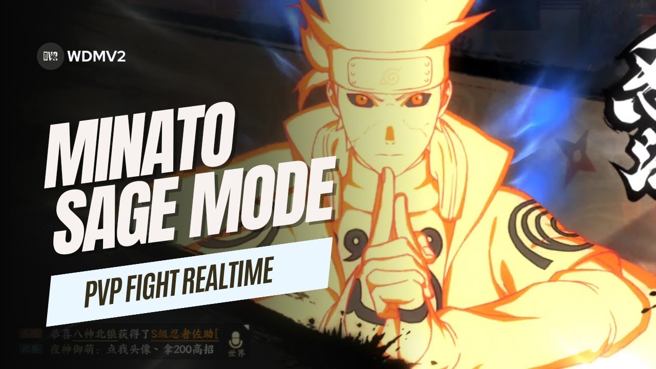 PVP REALTIME REVIEW SKILL MINATO SAGE MODE - NARUTO ONLINE MOBILE - YouTube