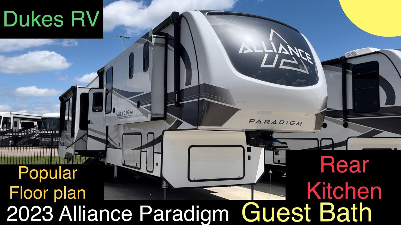 2023 Alliance Paradigm 382RK Rear Kitchen Luxury 5th Wheel Guest Bath ...