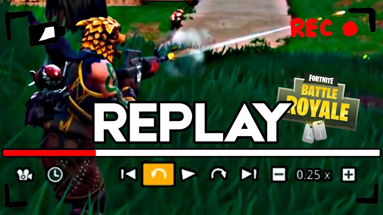 MODO REPLAY NO FORTNITE BATTLE ROYALE! - YouTube