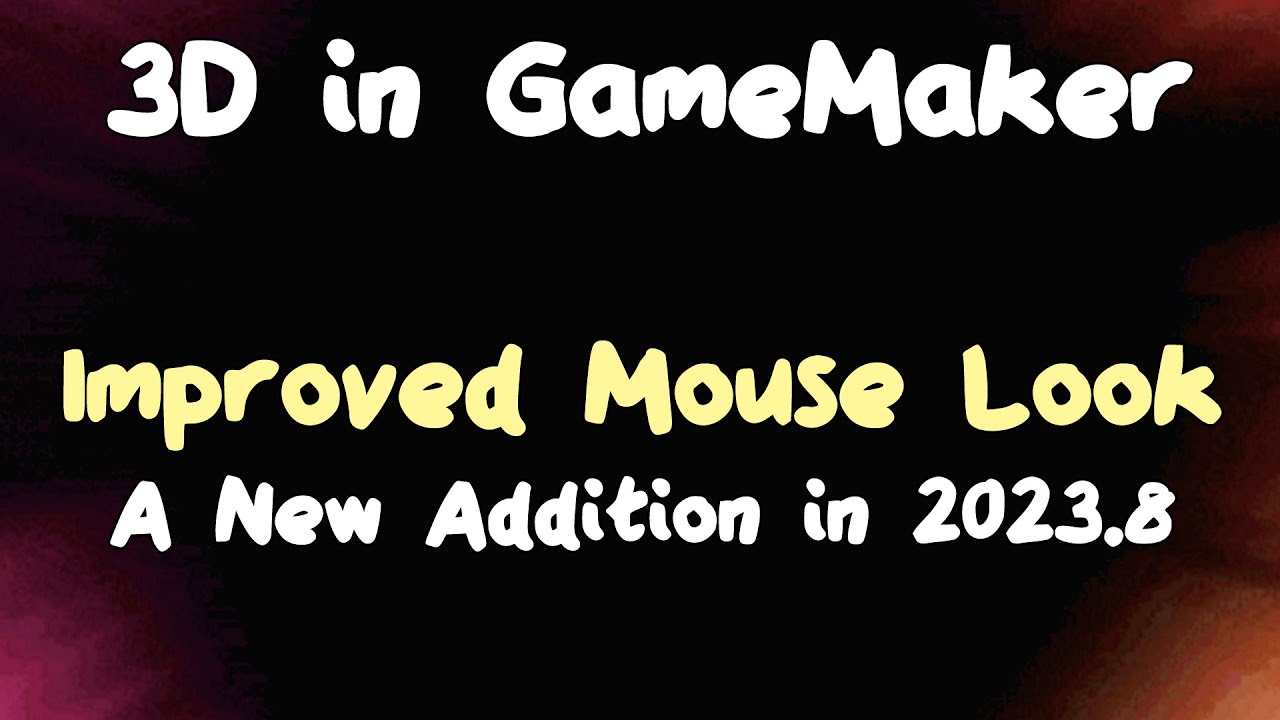 Improved Mouse Look in GameMaker - YouTube