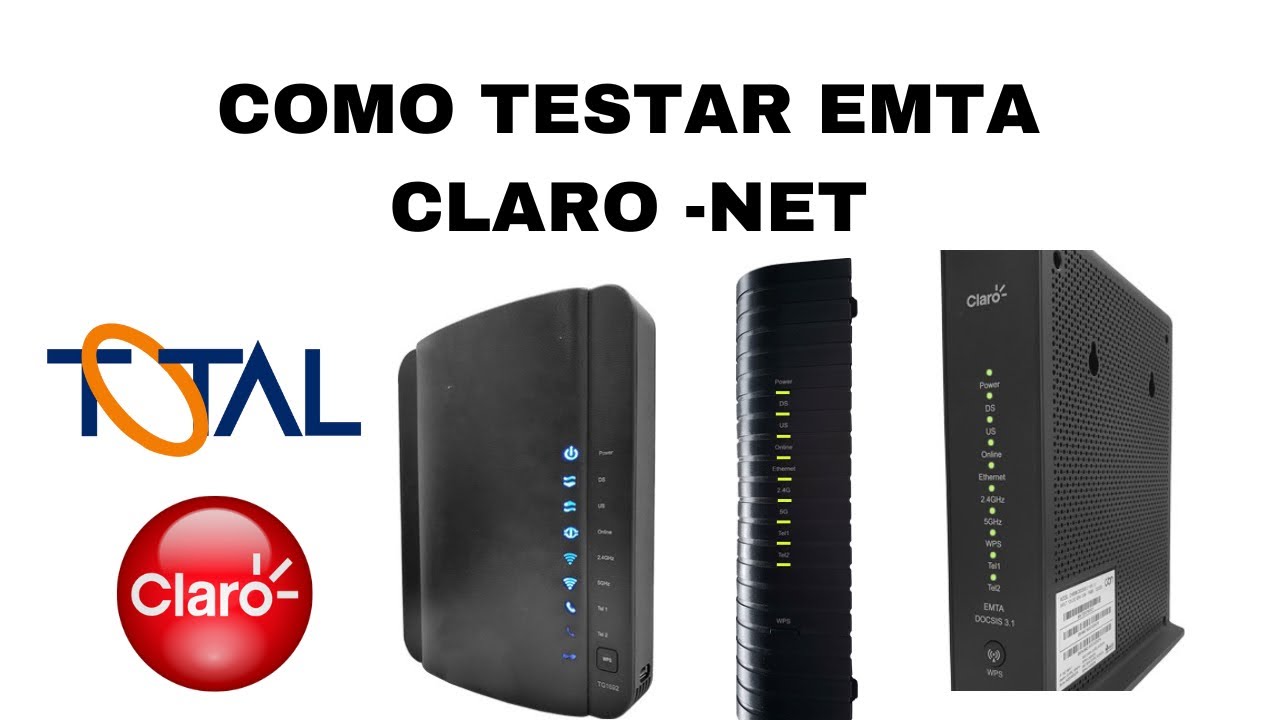 COMO TESTAR MODEM (EMTA) CLARO-NET - YouTube
