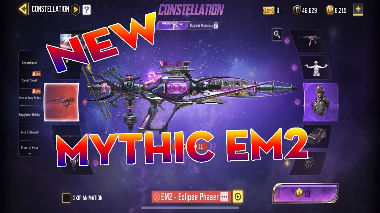 CODM | Full Vòng Mythic EM2 - Trãi Nghiệm EM2 Thần Thoại | Huy Call Of ...