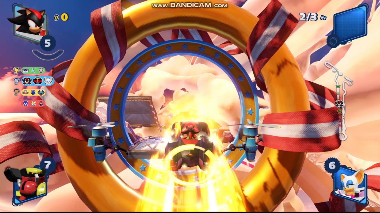 Team sonic racing - Sky Road (Shadow) gameplay - YouTube
